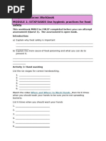 Kitchen Hygiene Rules Activity Pack | PDF | Hygiene | Hazards