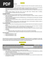 Overview of MS Word Interface Features | PDF | Microsoft Word | Paragraph