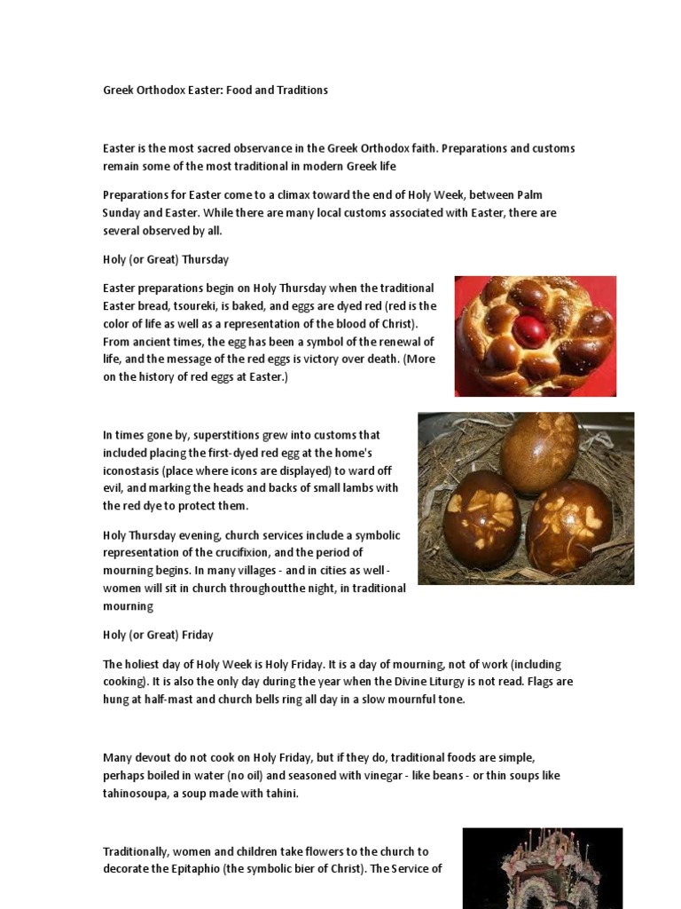 Greek Orthodox Easter | PDF | Easter | Christian Worship And Liturgy