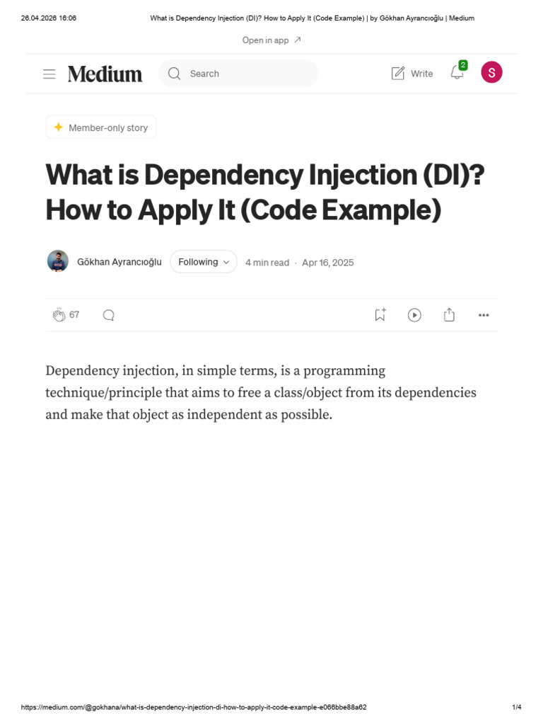 What is Dependency Injection (DI)_ How to Apply It (Code Example) _ by ...