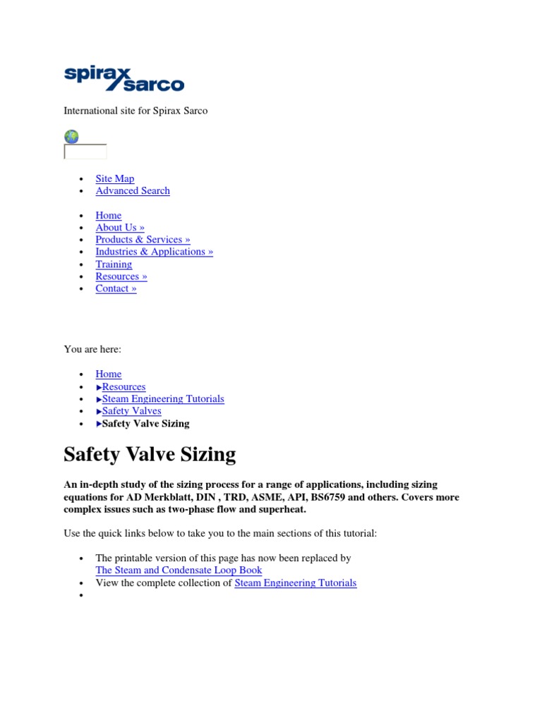 Safety Valve Sizing | PDF | Gases | Enthalpy