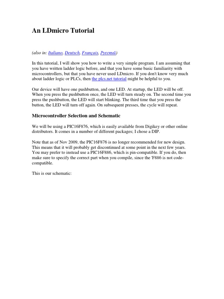 An LDmicro Tutorial | PDF | Computer Program | Programming