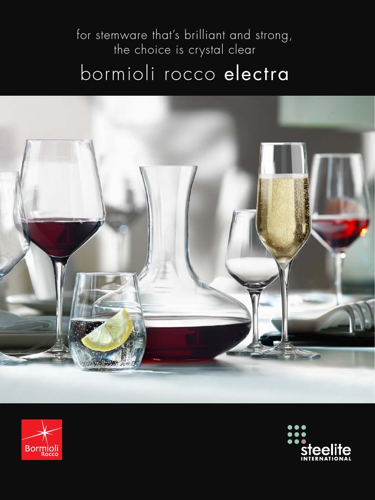 Bormioli Rocco - Electra Brochure | PDF | Glasses | Optics