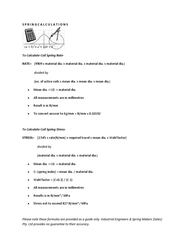 Spring Rating | PDF | Mechanical Engineering | Applied And ...