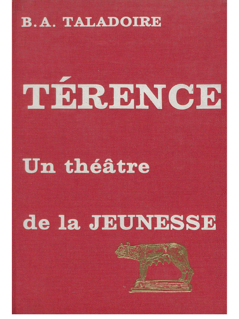 Taladoire_Térence Un théatre de la jeunesse | PDF