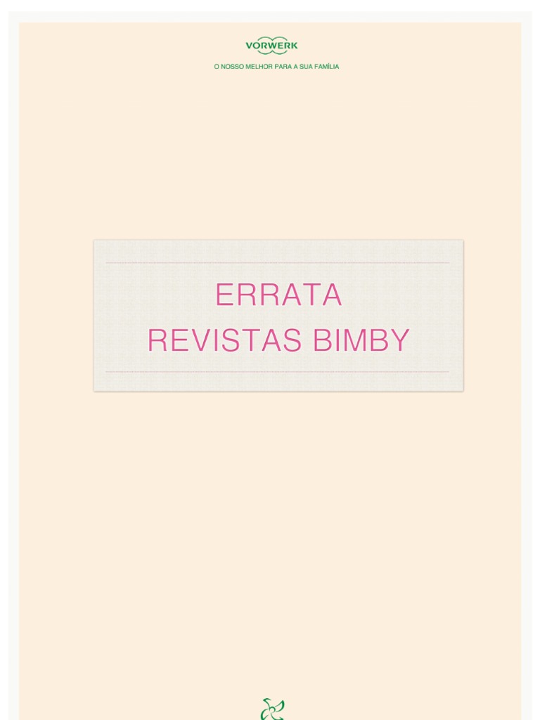 RevistaBimby Errata | PDF