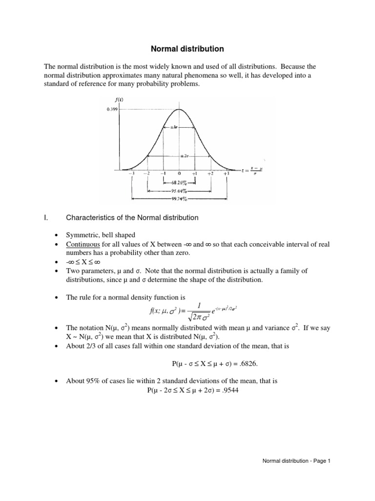 Normal Distribution | PDF