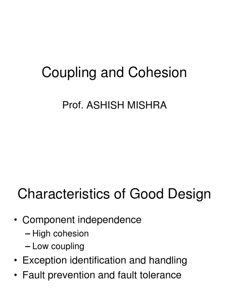 Coupling and Cohesion in Software Design | PDF | Parameter (Computer Programming) | Subroutine