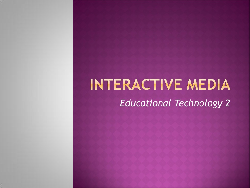 Understanding Interactive Media in Education | PDF | Art | Computers