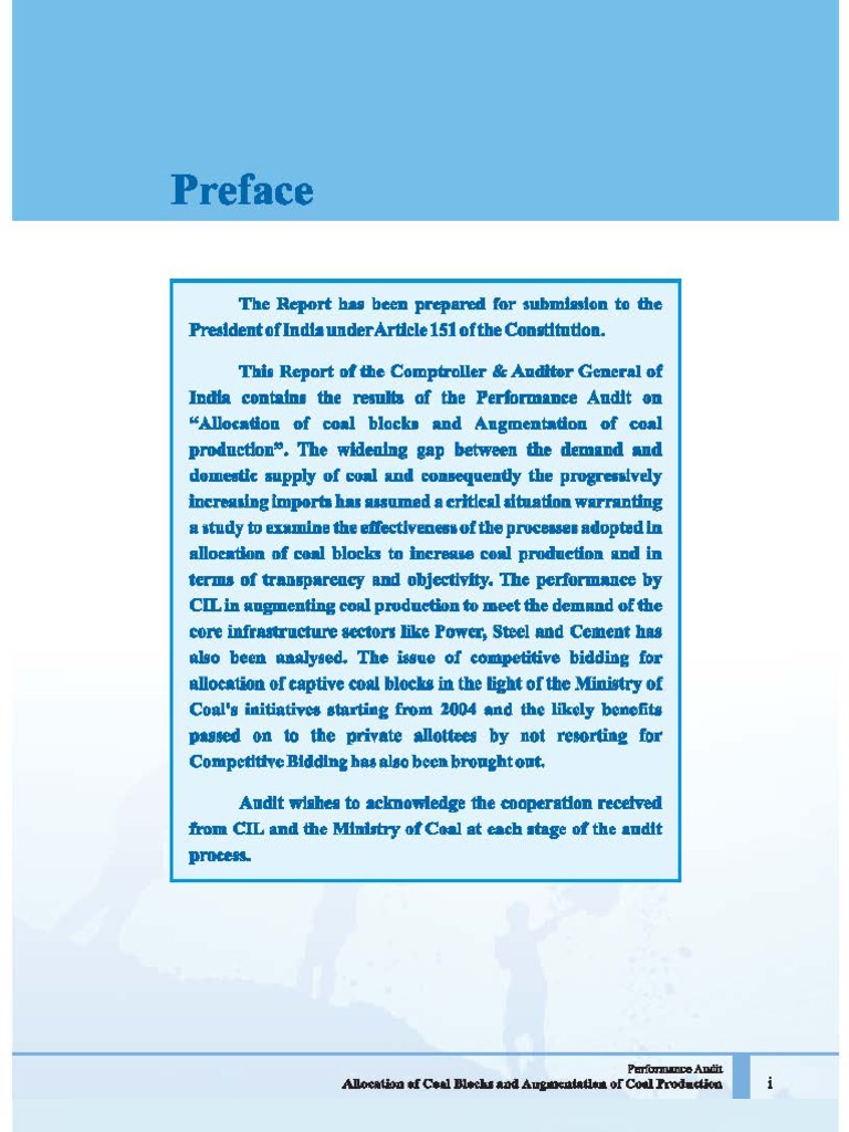 Final CAG Report On COAL SCAM - Full Report in Single File | PDF | Coal ...