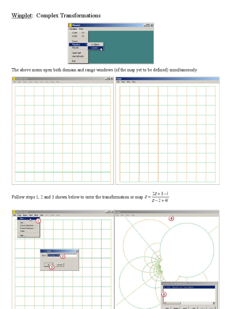 Winplot Complex Plots | PDF | Science & Mathematics | Computers
