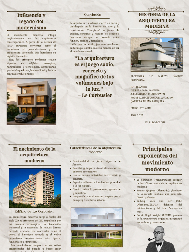 Folleto Tríptico Periódico Noticias Newsletter Vintage Antiguo Marrón ...