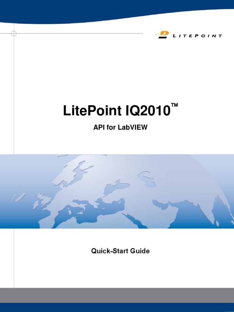 IQ2010 For LabVIEW Quick Start Guide | PDF | Operating System Technology | Computer Engineering