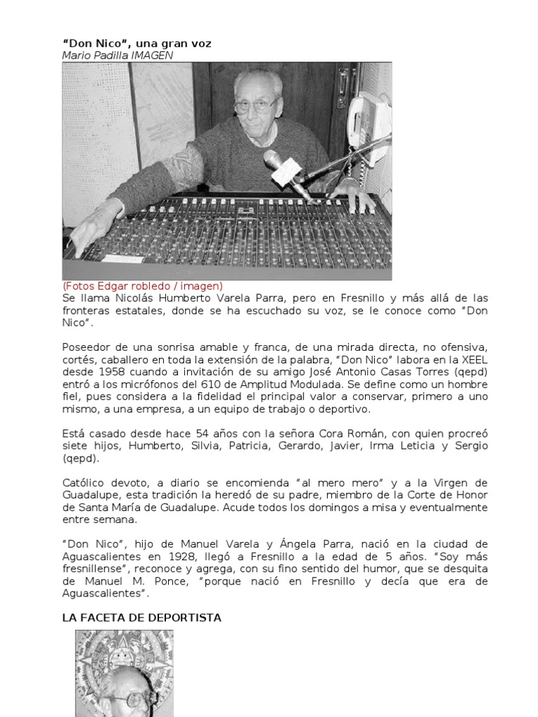 Don Nico | PDF | Radio | México