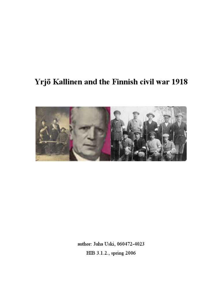 Yrjö Kallinen: Finnish Civil War Insights | PDF | Finland | Religion ...