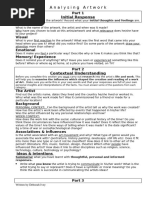 CXC Visual Arts Journal Structure | PDF