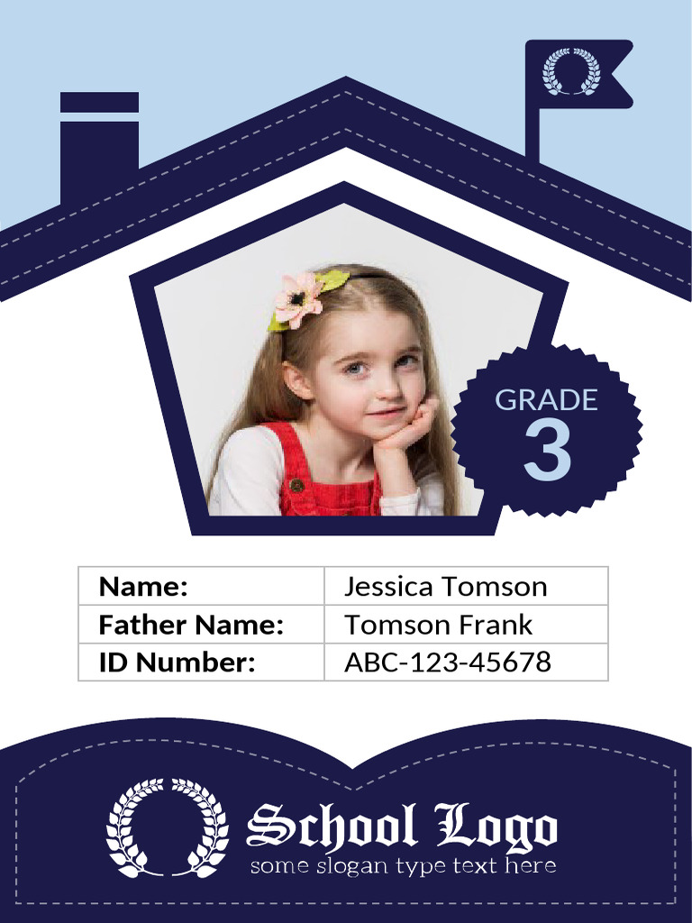 Education Student Id Card Template | PDF