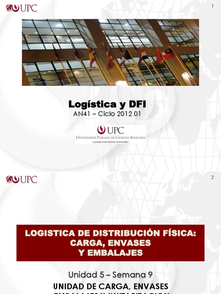 UPC LOGISTICA Y DFI Unidad 5 Sem 9 Logistica de Distribucion Fisica ...