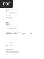 Payment Order Template Example | PDF