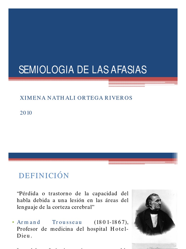 Semiologia de Las Afasias | PDF | Afasia | Psicología clínica