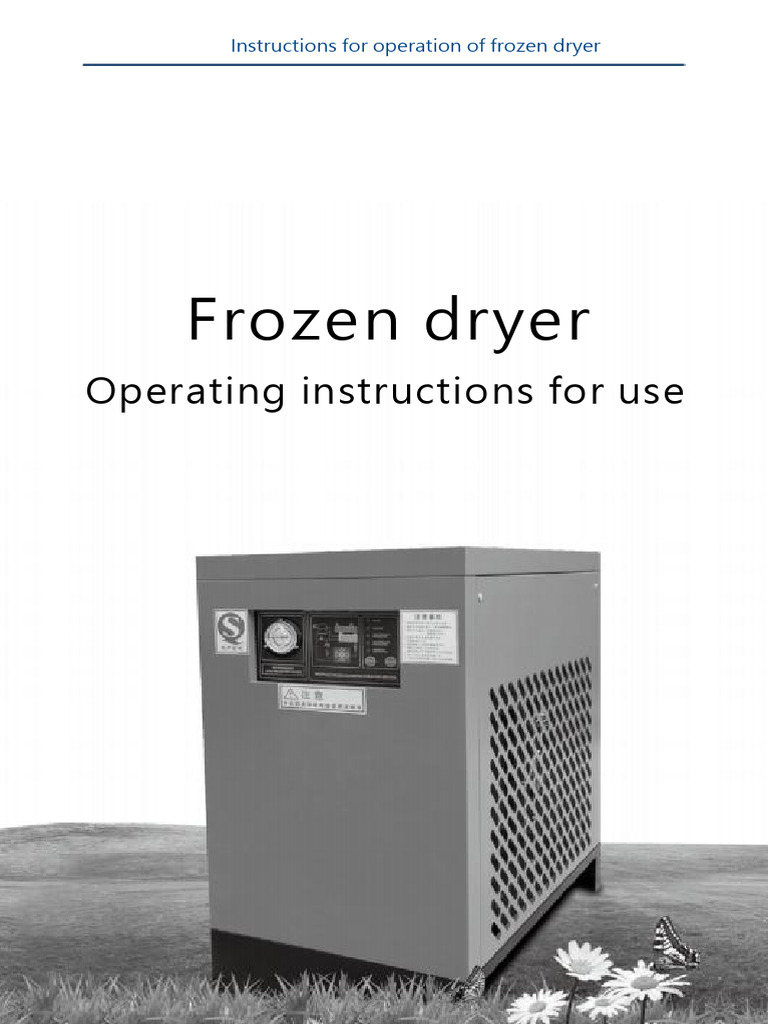 Frozen+Dryer++Operating+Instructions+for+Use (1) | PDF | Clothes Dryer ...