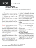 ASTM D3363 Pencil Hardness Test Standard | PDF | Pencil | Hardness