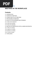 Types and Features of Meetings | PDF | Agenda (Meeting) | Business