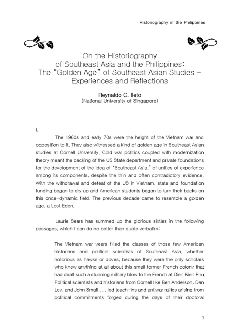Historiography in the Philippines | Historiography | Myanmar