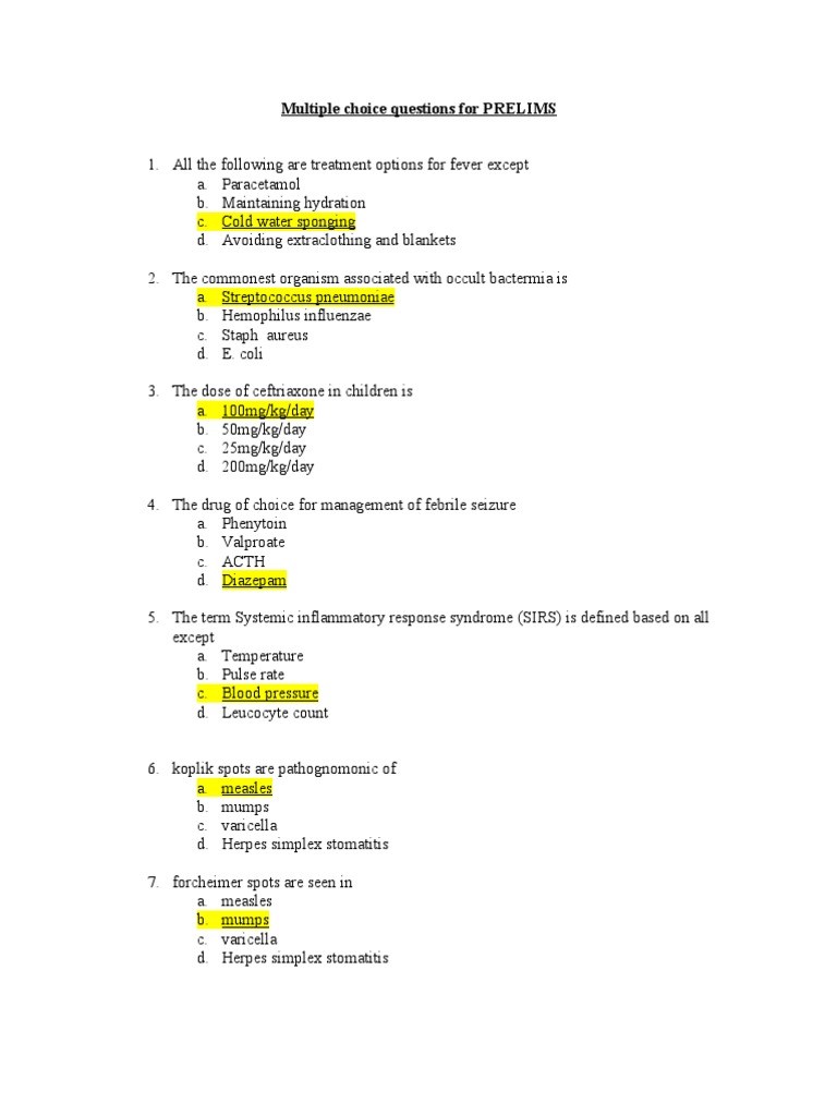 MCQs in Pediatrics | PDF | Pneumonia | Respiratory Diseases MCQs in Pediatrics | PDF | Pneumonia | Respiratory Diseases