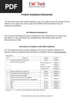 REACH Compliance Declaration Template | PDF | Finance & Money Management
