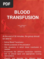 Blood Transfusion Checklist | PDF | Intravenous Therapy | Blood Transfusion