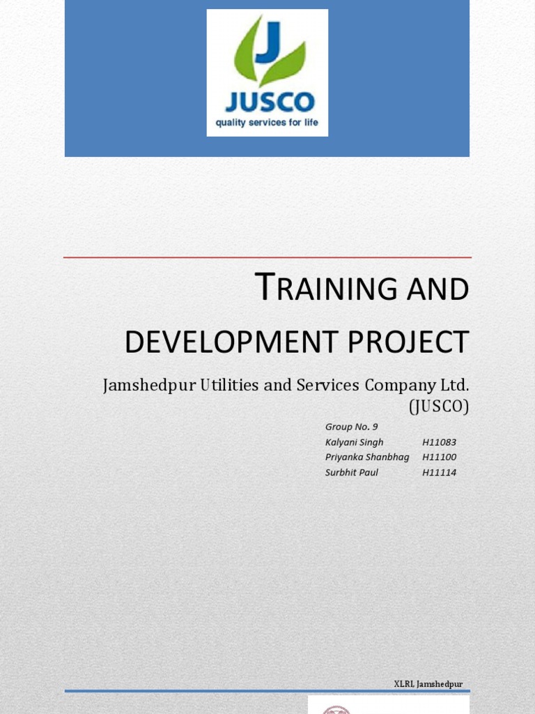 Training and Development Project JUSCO Sec B Group No.9 | PDF | Needs Assessment | Employment