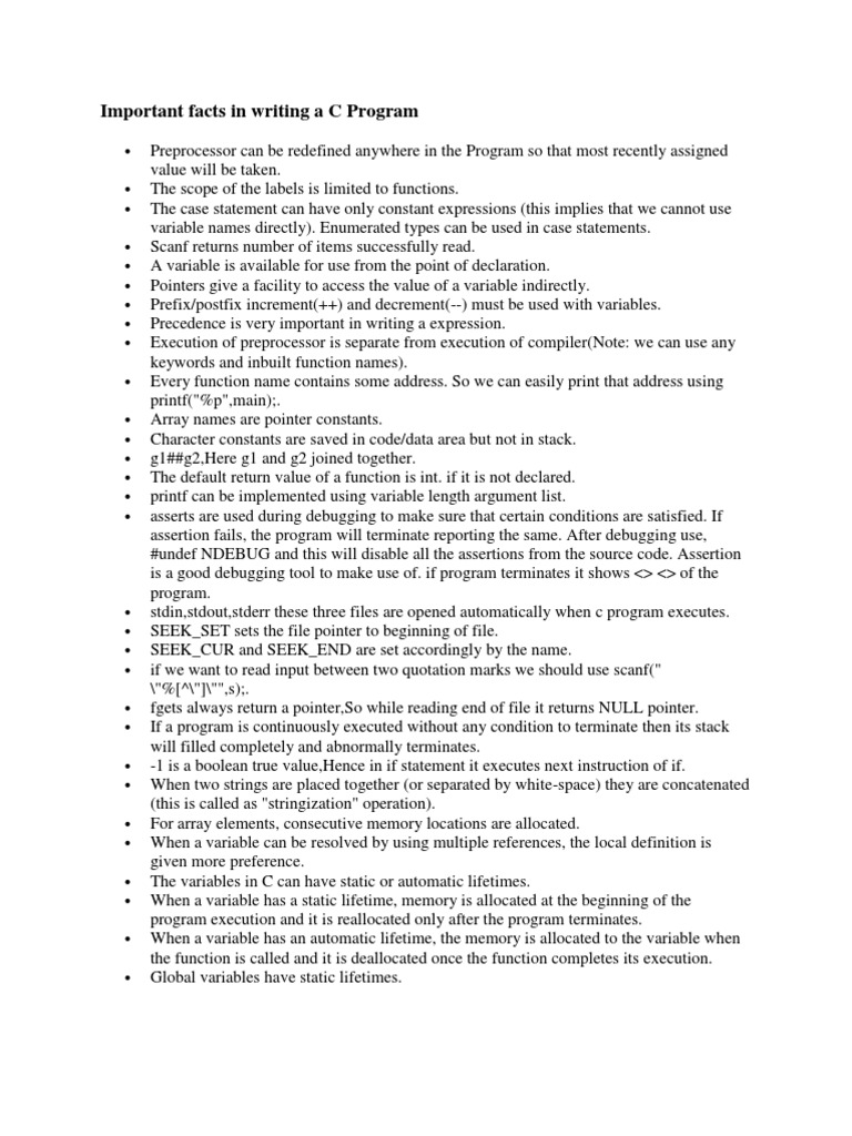 Impfactsc Pdf Variable Computer Science Pointer Computer Programming