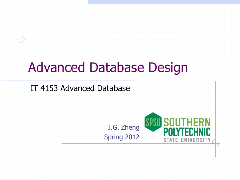 Advanced Database Design | PDF | Scientific Modeling | Databases