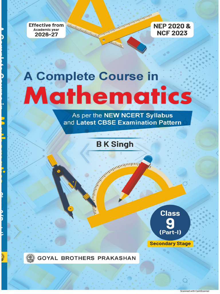 G9 Math Goyal Brothers Part 1 (2026-27) - 1 | PDF