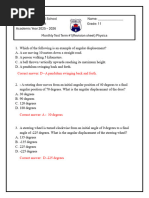 Angular Kinematics Practice Problems | PDF
