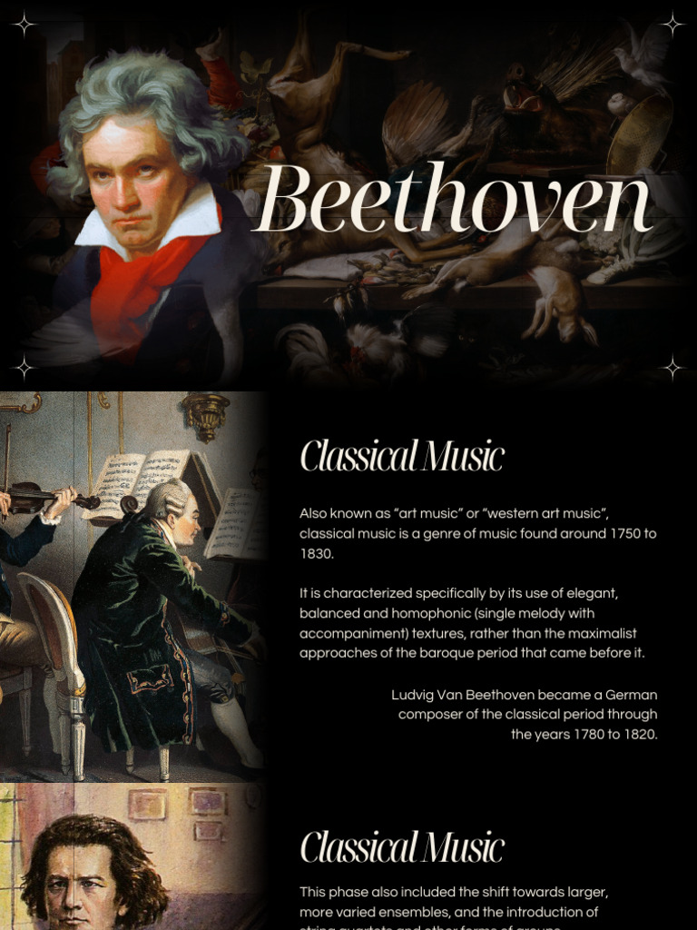Beethoven life and works overview | PDF | Classical Period (Music ...