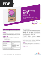 Weberbloc Fix Mortar Specifications | PDF | Mortar (Masonry) | Brick