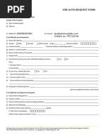 Cashless Claim Form for Generali Insurance | PDF | Hospital | Insurance