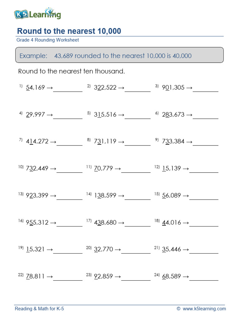 Grade 4 Round Nearest 10000 c | PDF