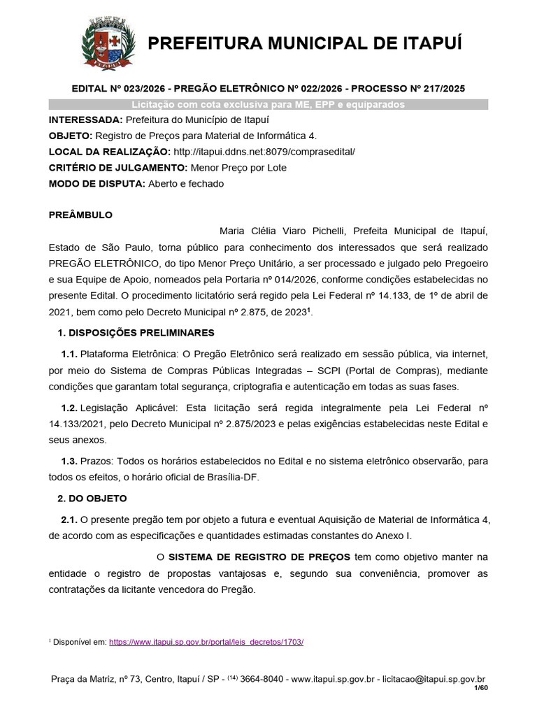 Home Itapui Public HTML Editais Pregao Eletronico 022 Srp 2026 ...