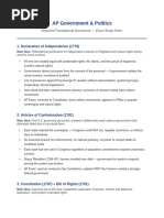 AP Gov Foundational Docs & Cases Guide | PDF