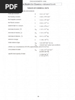 9701 Chemistry Data Booklet 2025 | PDF | Amine | Chemistry