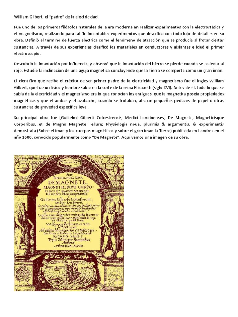 William Gilbert | PDF | Magnetismo | Física