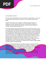 Carta de agradecimiento a mi maestra | PDF | Relaciones personales ...