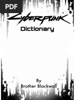 Cyberpunk 2077 Slang and Jargon Guide | PDF | Organized Crime