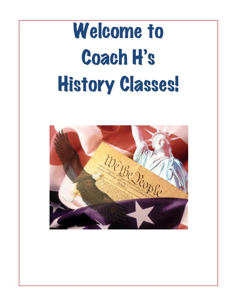 History Welcome Packet | PDF