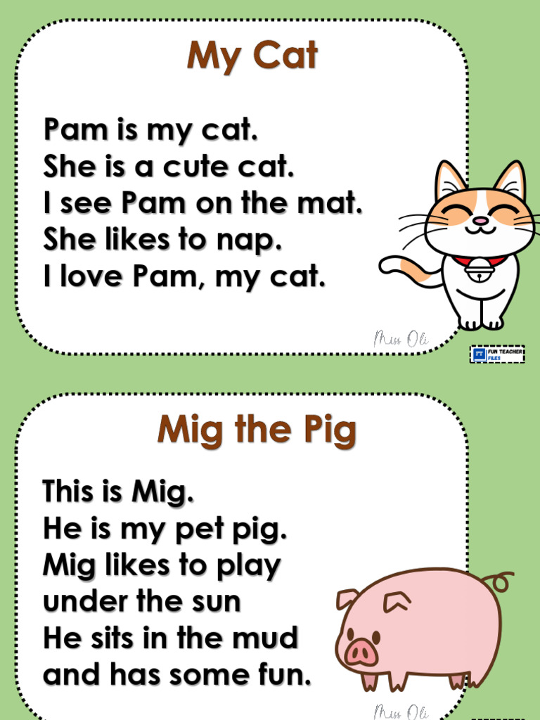 CVC Reading Passages Set 3 | PDF