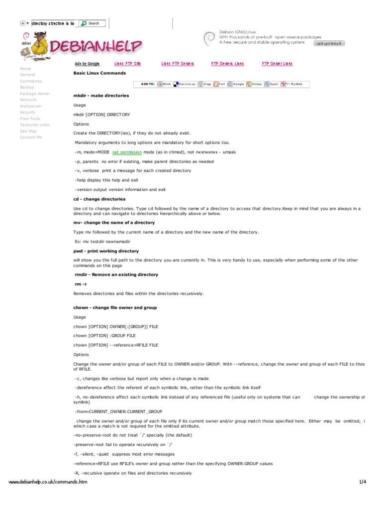Basic Linux Commands | PDF | Computer File | File Transfer Protocol