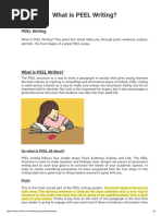 PEEL Paragraph Writing Guide | PDF | Argument | Essays